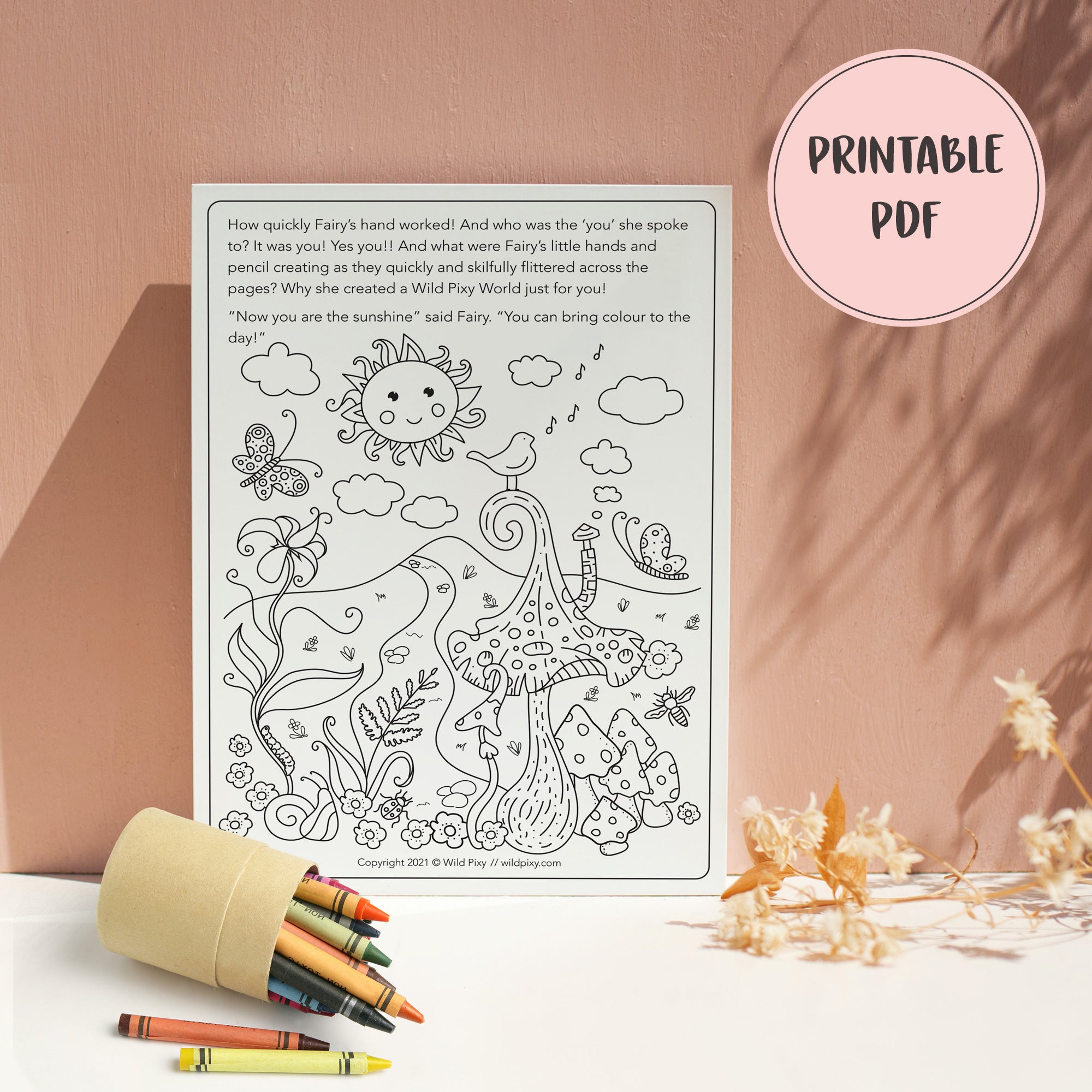 coloring pages of pixy