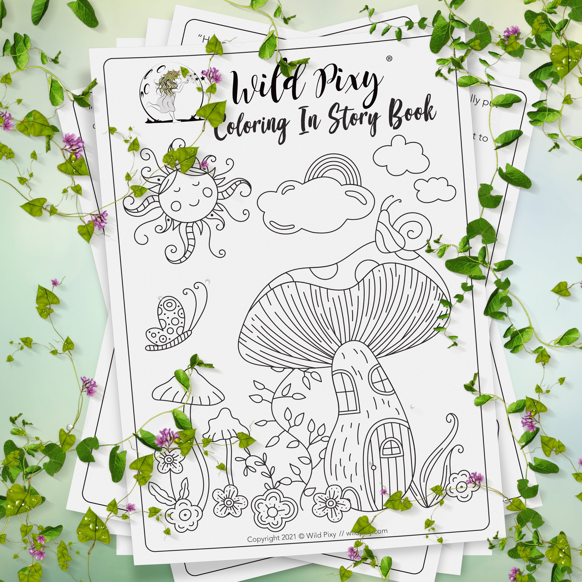 coloring story book printable